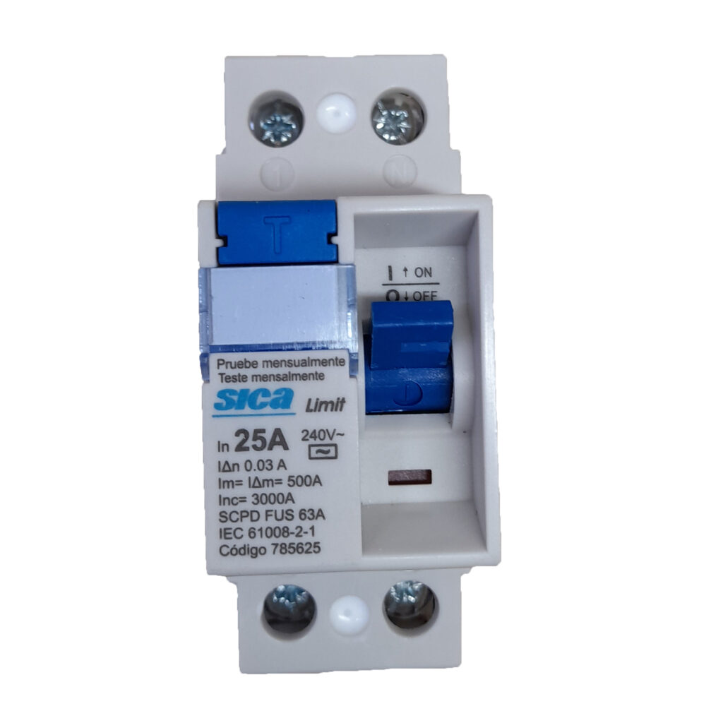 Disyuntor Interruptor Diferencial Sica Bi Polar 2x25amp